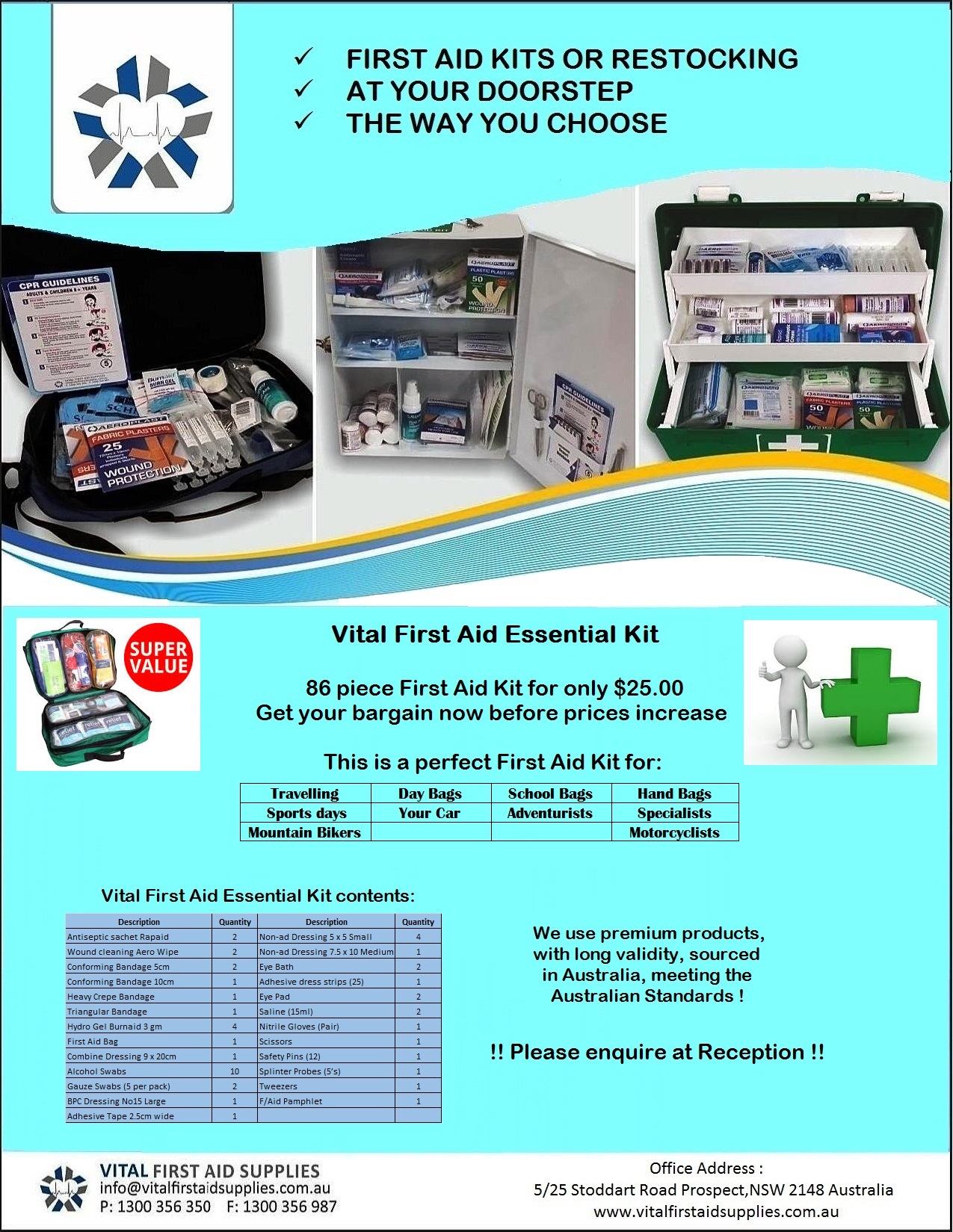 Vital First Aid Supplies